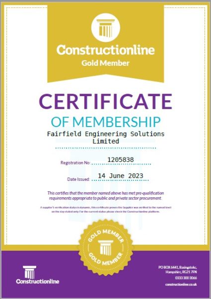 We’re delighted to receive our new accreditation to Constructionline ...